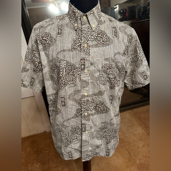 reyn spooner | Shirts | Preowned Reyn Spooner Hawaiian Print Gray Full ...